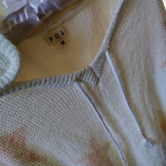 POL | Sweaters | Pol Open Weaved Sweater With Hoodie And Draw Strings ...